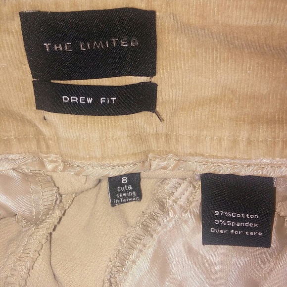 The Limited | Pants & Jumpsuits | The Limited Drew Fit Tan Corduroy ...